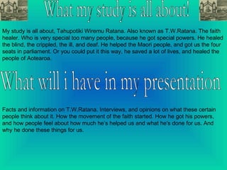 Jewel's Ratana faith | PPT