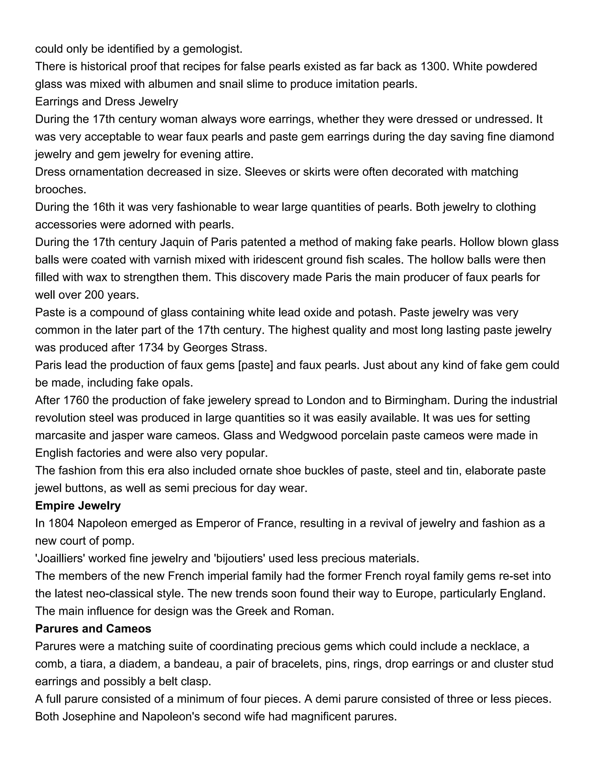 Jewelry From 3000 BC Egypt To The 21St Century (9) | PDF