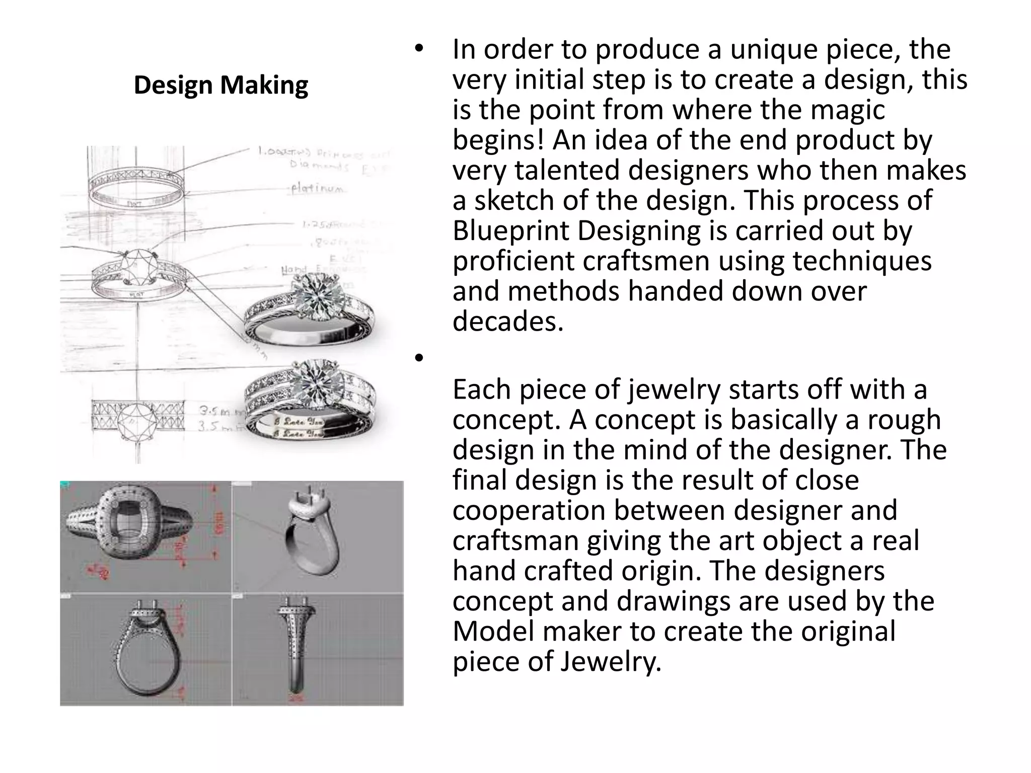 Jewelry manufacturing process | PPTX
