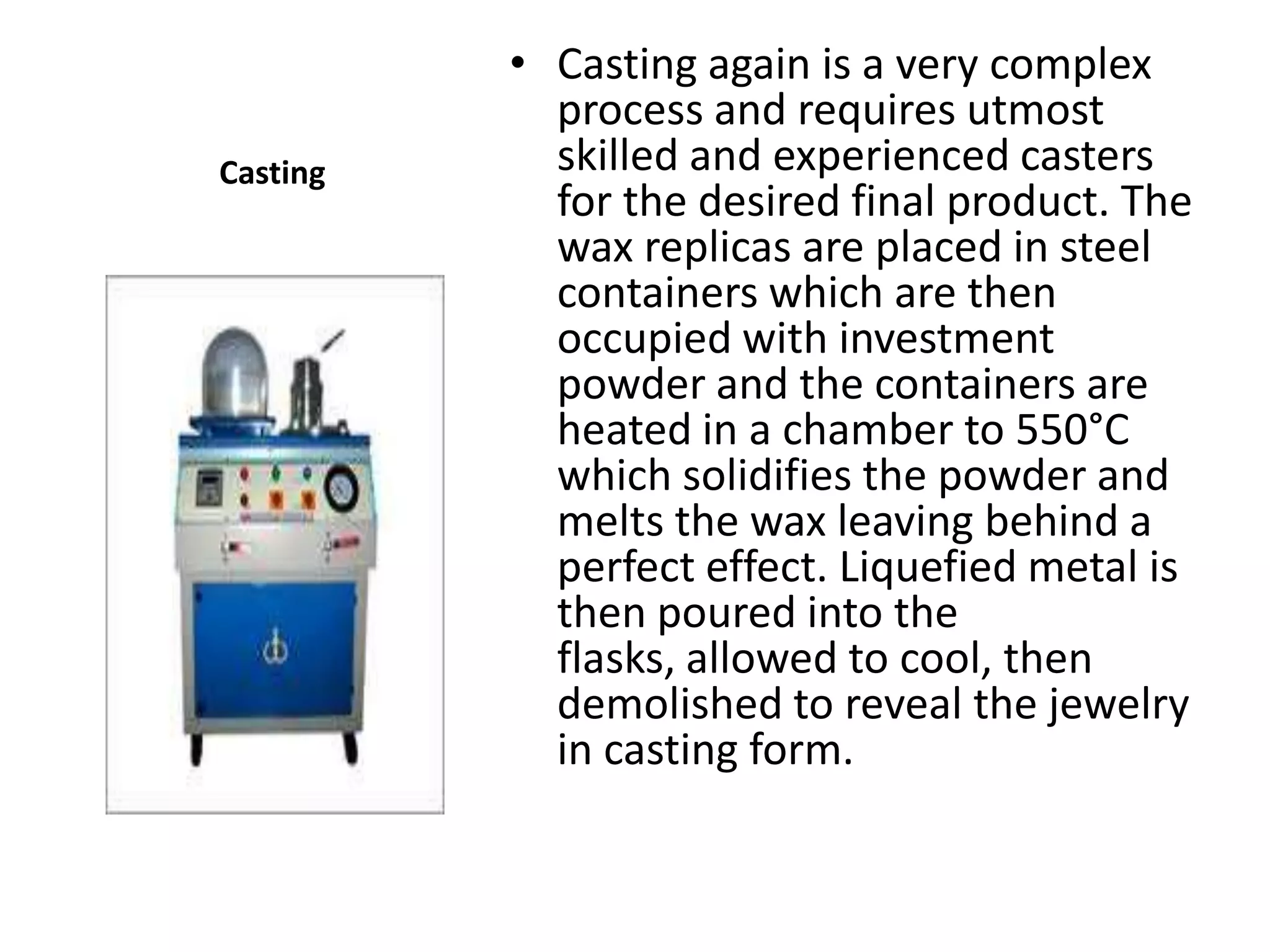 Jewelry manufacturing process | PPTX