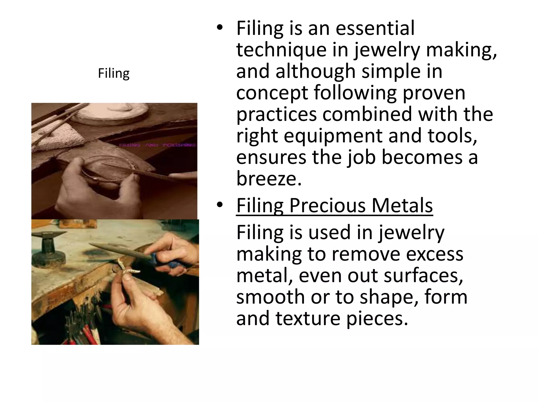 Jewelry manufacturing process | PPTX