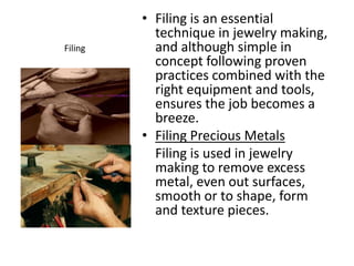 Jewelry manufacturing process | PPTX