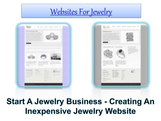 Jewelry Website Templates | PPTX