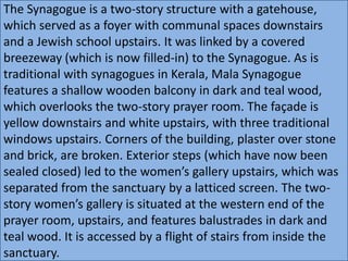 Mala Jewish Synagogue, Cochin | PPT