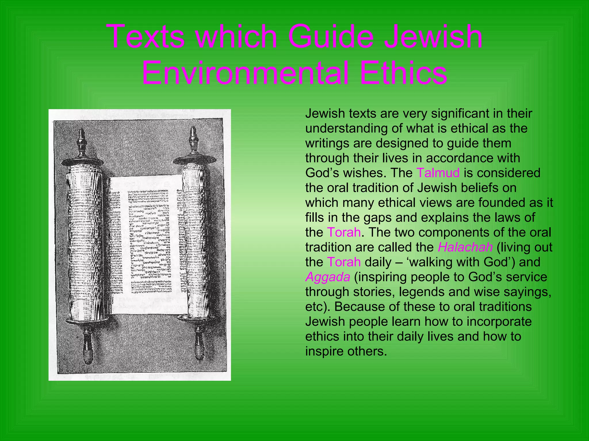 Jewish Environmental Ethics | PPT