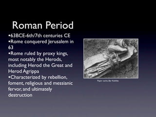 Jewish and roman backgrounds of early christianity | KEY