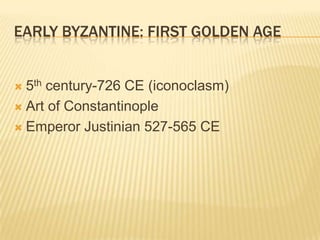 Introduction to Jewish, Early Christian, & Byzantine Art | PPTX