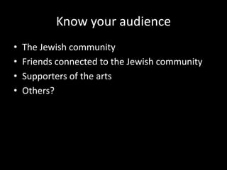 Social Media Plan for the Jewish Nutcracker, SF | PPT