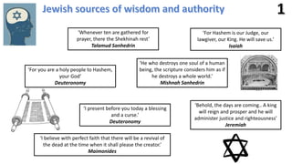 Jewish Sources of Wisdom 1 | PPTX