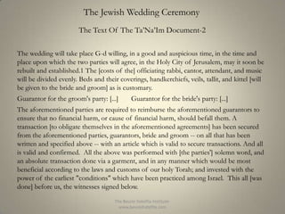 Jewish Wedding Ceremony | PPTX