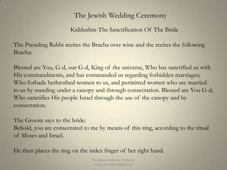 Jewish Wedding Ceremony | PPTX