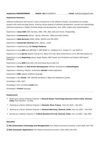 Jeyakumar Narashimman | PDF