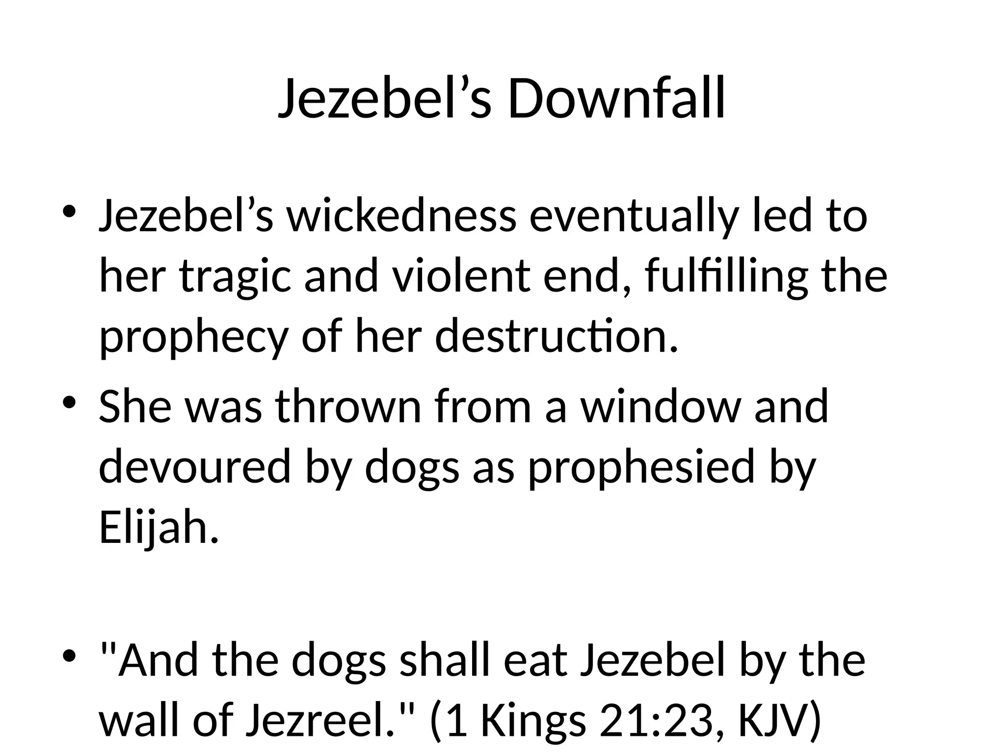 Jezebel_Presentation.pptx by AYEBAZIBWE EDWIN | PPTX | Christianity ...