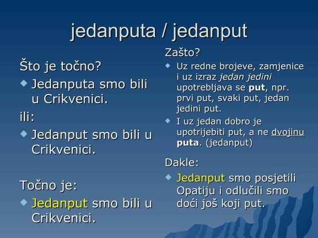 Jezični savjeti - nepromjenljive vrste riječi | PPT