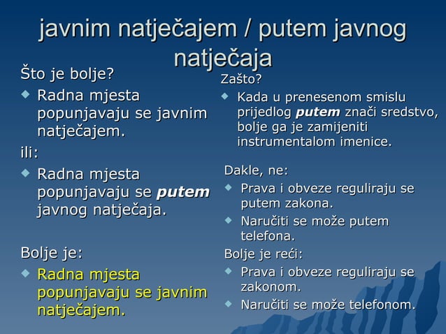 Jezični savjeti - nepromjenljive vrste riječi | PPT
