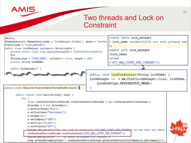 J-Fall2013- Lucas Jellema: Integrity in Java apps handouts | PPT