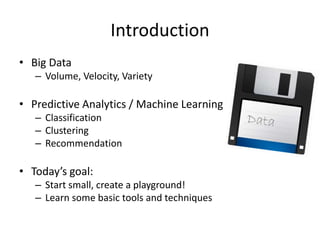 Setting up a mini big data architecture, just for you! - Bas Geerdink | PPT
