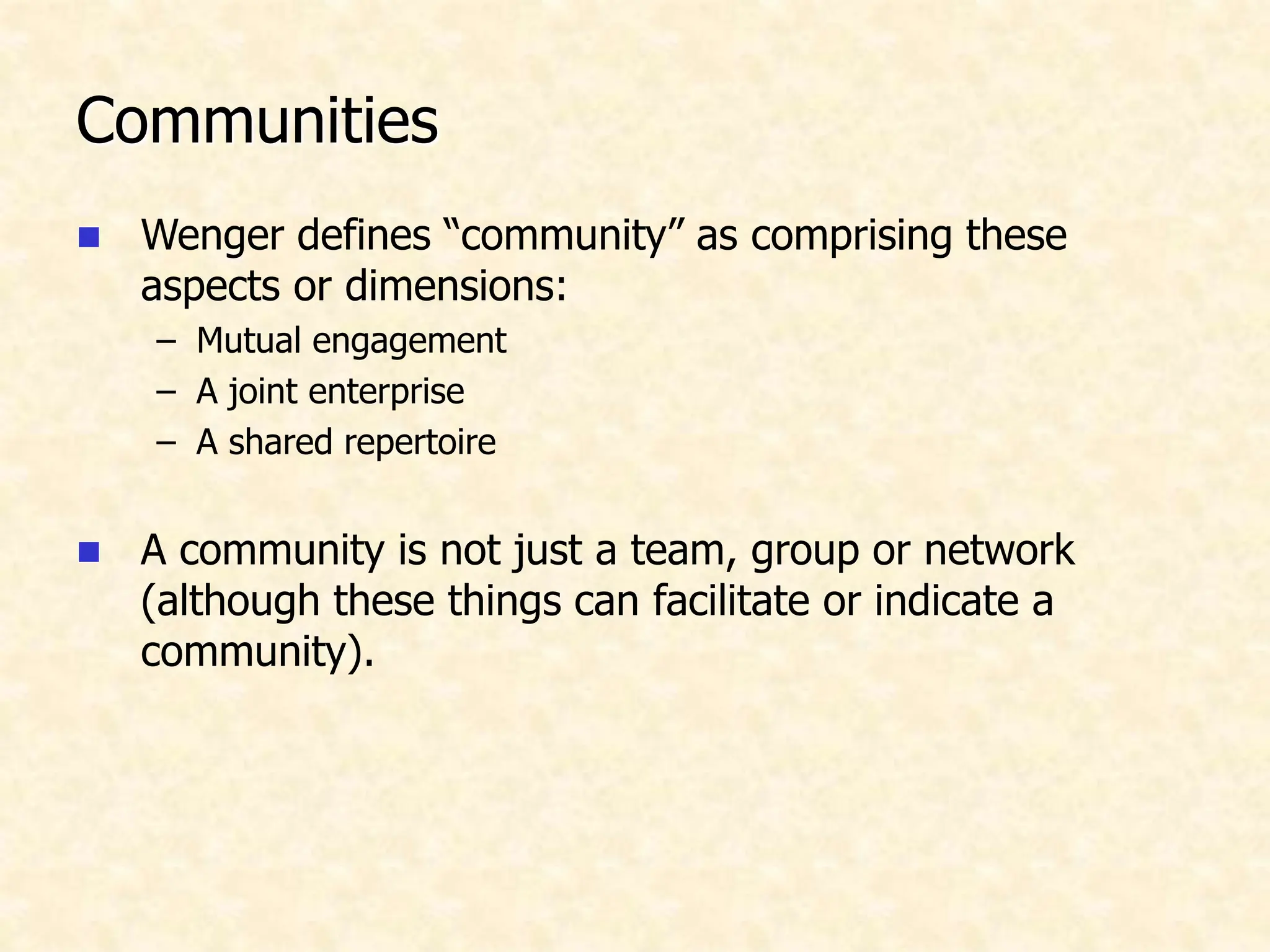 what are Wengers Communities of practice.ppt