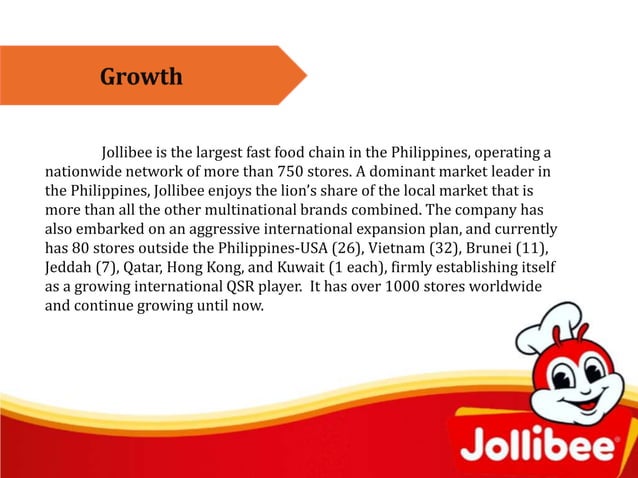 Success and History of Jollibee | PPTX | Food & Drink