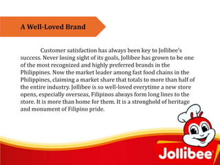 Success and History of Jollibee | PPTX