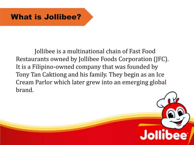 Success and History of Jollibee | PPTX | Food & Drink