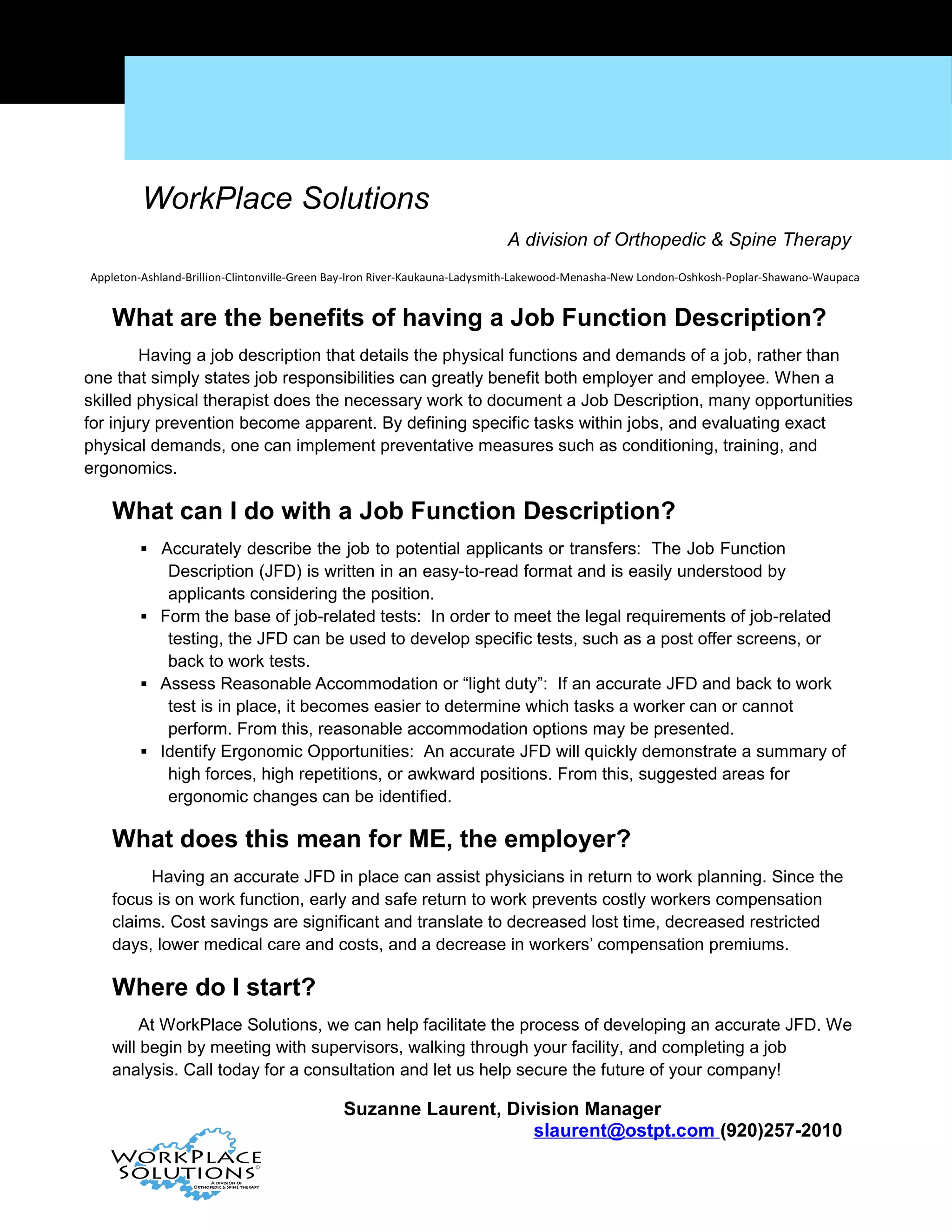 Functional Job Decription | PDF