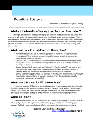 Functional Job Decription | PDF