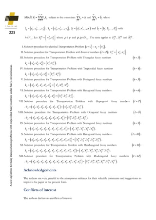 A new algorithm for fuzzy transportation problems with trapezoidal ...