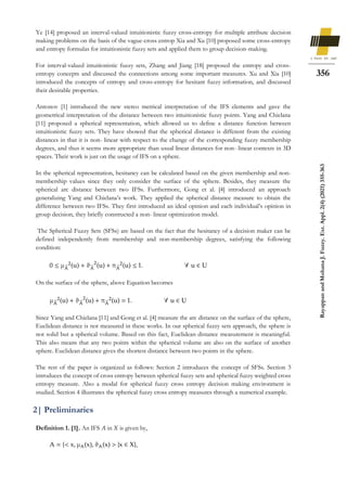 Spherical fuzzy cross entropy for multiple attribute decision making problems | PDF