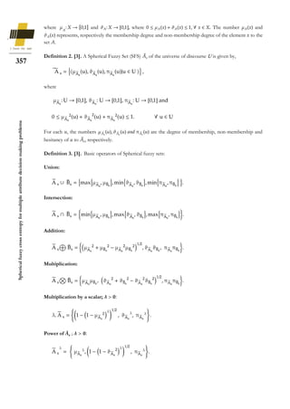 Spherical fuzzy cross entropy for multiple attribute decision making problems | PDF