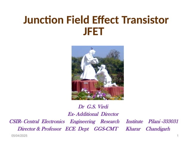 Junction Field Effect Transistors (JFET) | PPT