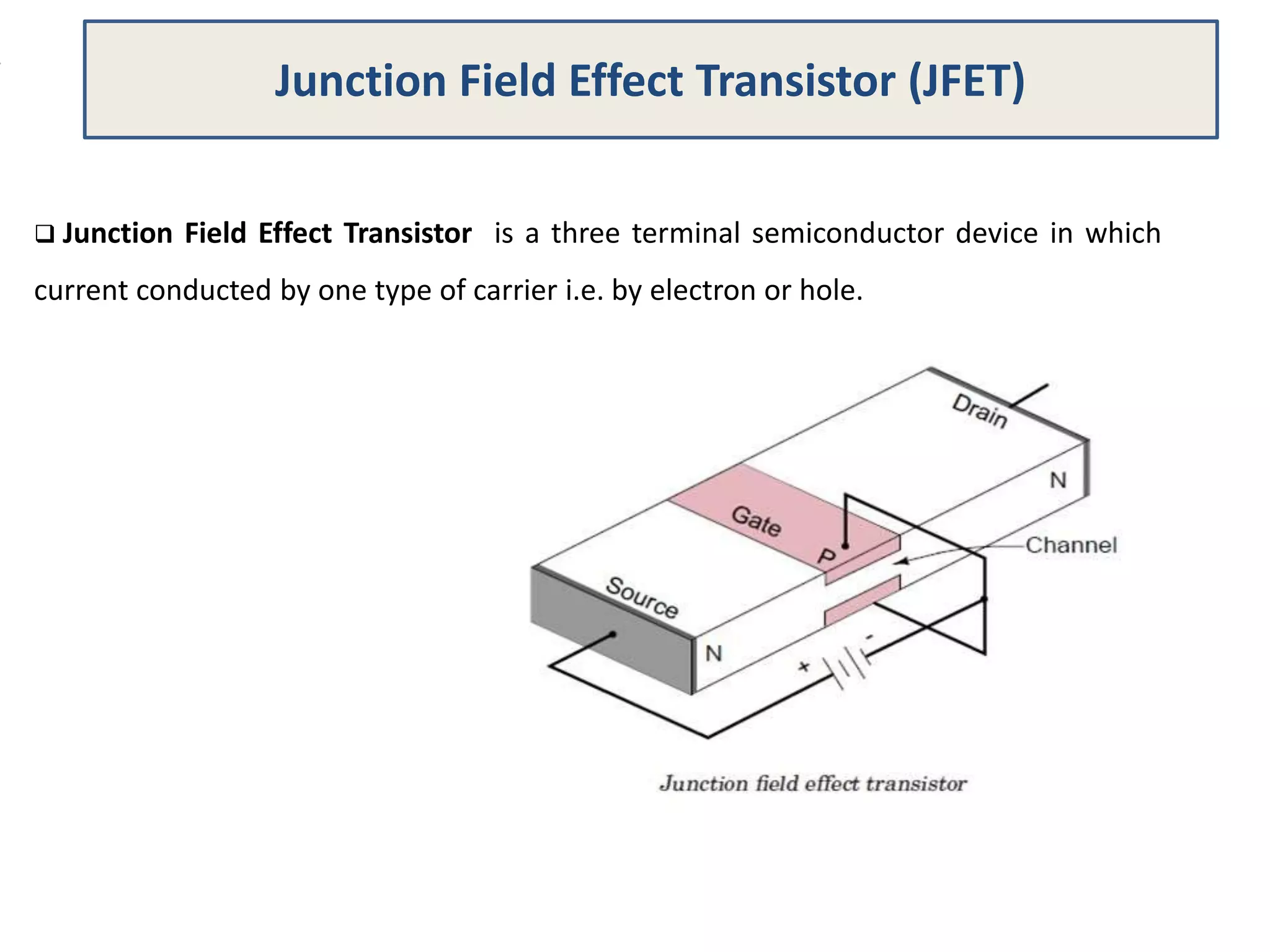 Presentation on JFET | PPTX