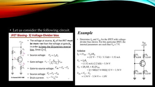 Jfet( voltage divider bias ) sheraz | PPTX