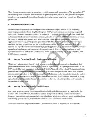 Kauai Pesticides Joint Fact Finding Full Report Draft 3-10-2016 | PDF
