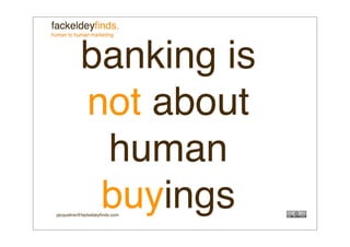 Presentatie social banking/human to human banking voor Somesso ...