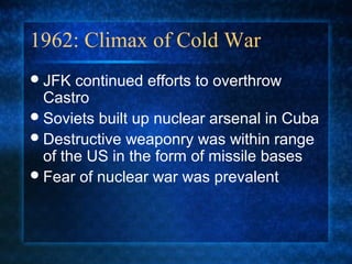 JFK (Domestic Policy) | PPT