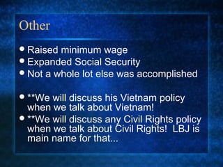 JFK (Domestic Policy) | PPT