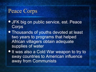 JFK (Domestic Policy) | PPT