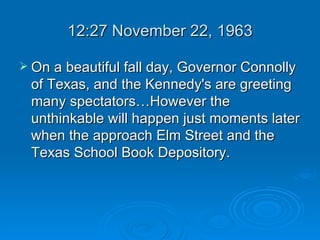 JFK assassination PPT | PPT