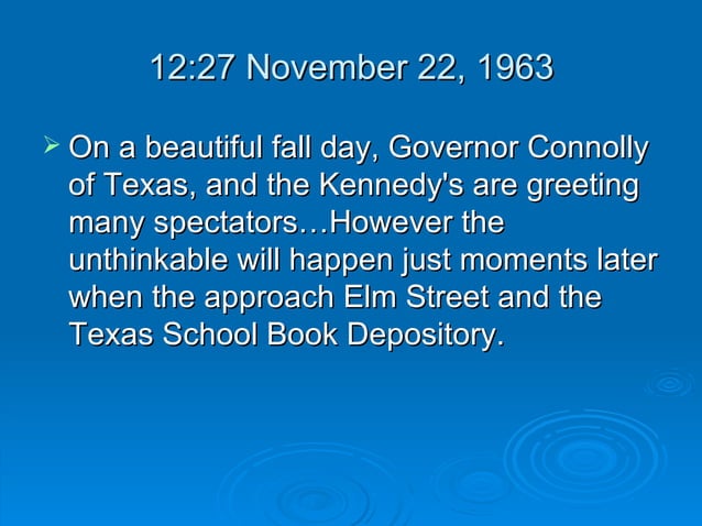 JFK assassination PPT | PPT