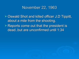 JFK assassination PPT | PPT