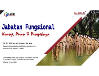 Jabatan Fungsional: Konsep, Peran & Prospeknya | PPT