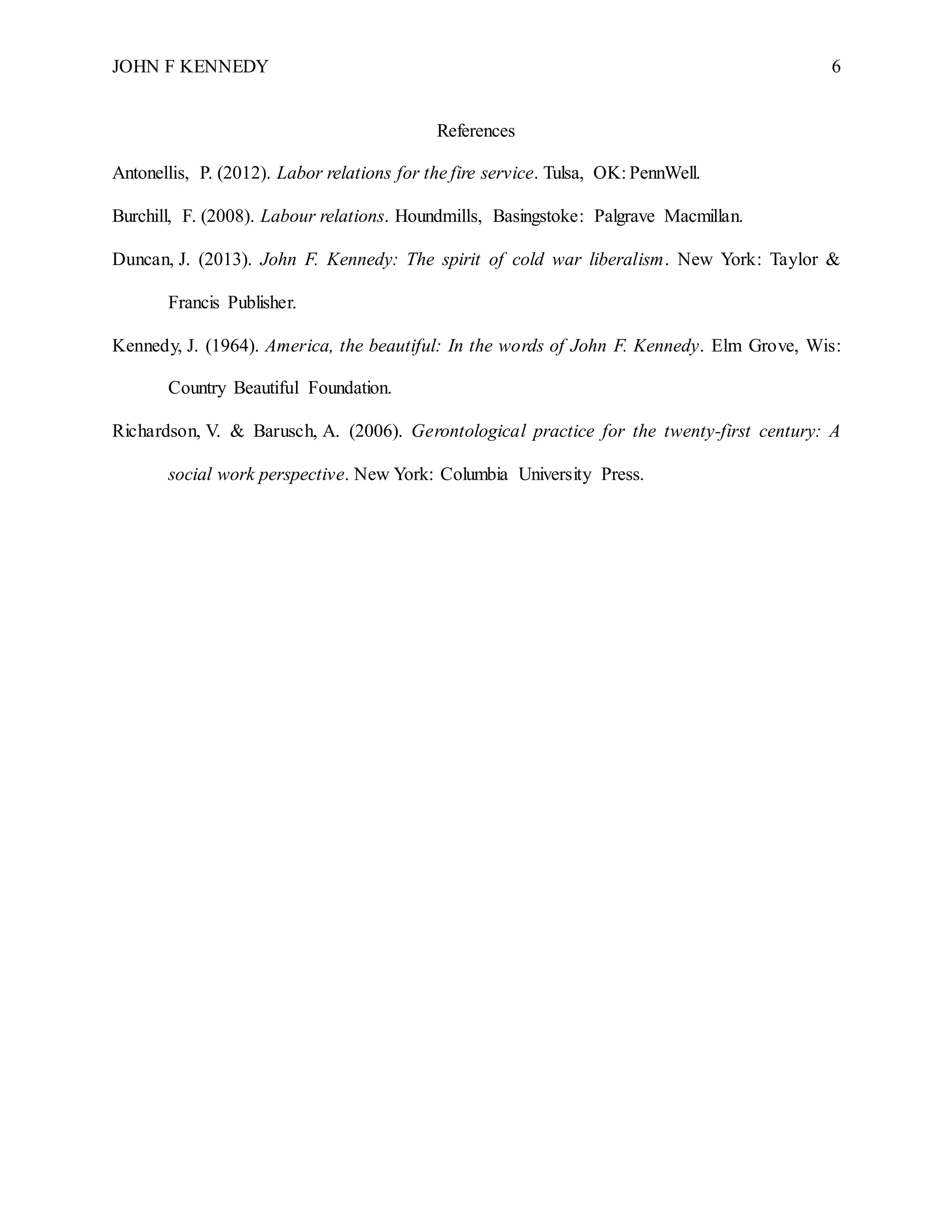 Jfk essay sample | DOC