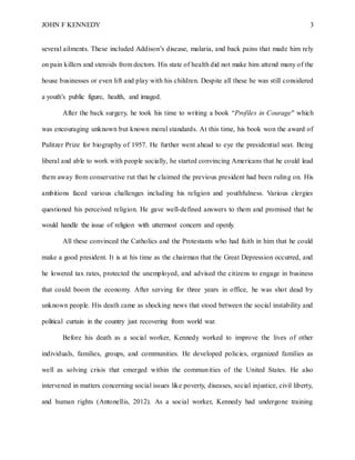 Jfk essay sample | DOC