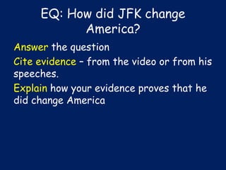 Jfk mini lesson | PPT