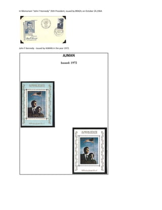 John F. Kennedy Stamp Collection | PDF