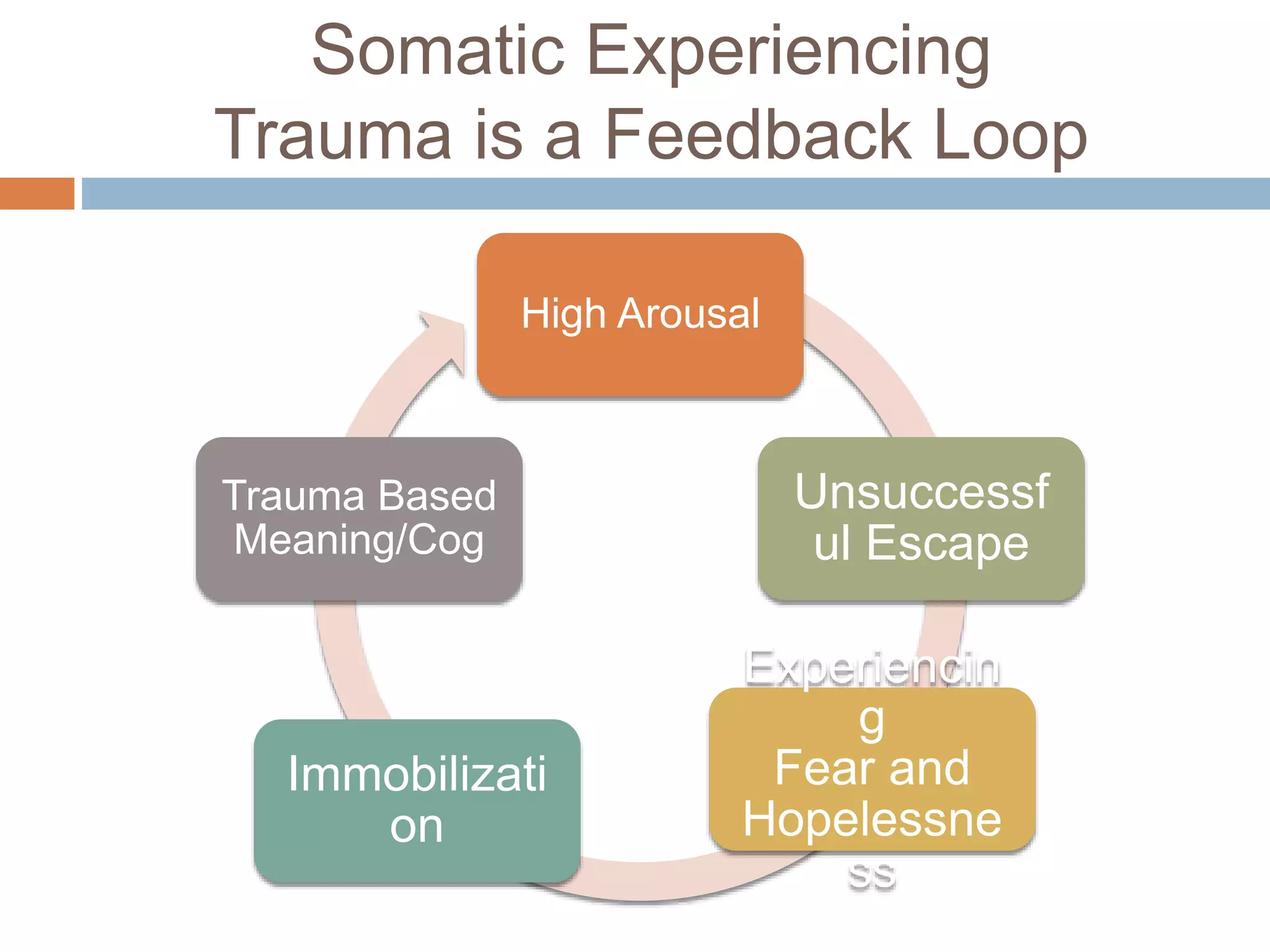 Somatic approaches to treating biopsychosocial impacts of trauma ...