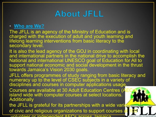JFLL presentation | PPT