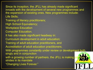 JFLL presentation | PPTX