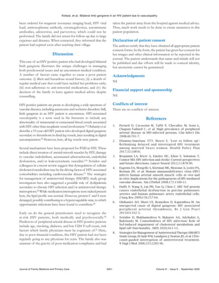 Bilateral limb gangrene in an HIV patient due to vasculopathy: Managing ...